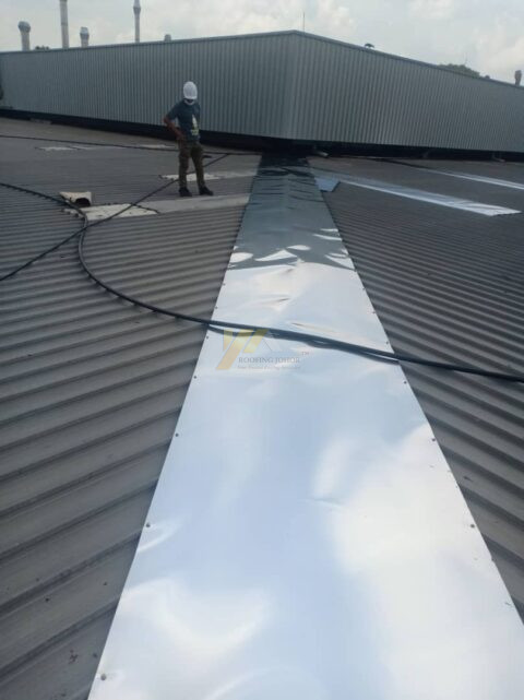 Install stainless steel ridge capping at Taman Mount Austin - MC ...